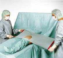 Пленка инцизная Raucodrape (Рукодрейп) хирургическая для асептики операционного поля 15х20см, 10шт, 25441