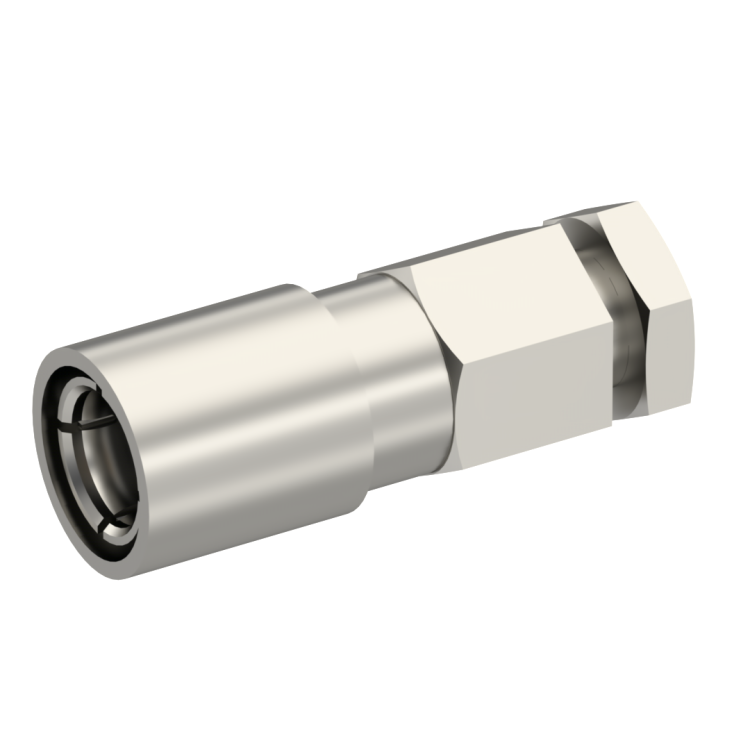 Китайский аналог(замена):2002-7551-003 Прямой штыревой разъем SMB, зажимного типа для кабеля 2.650 S, никель