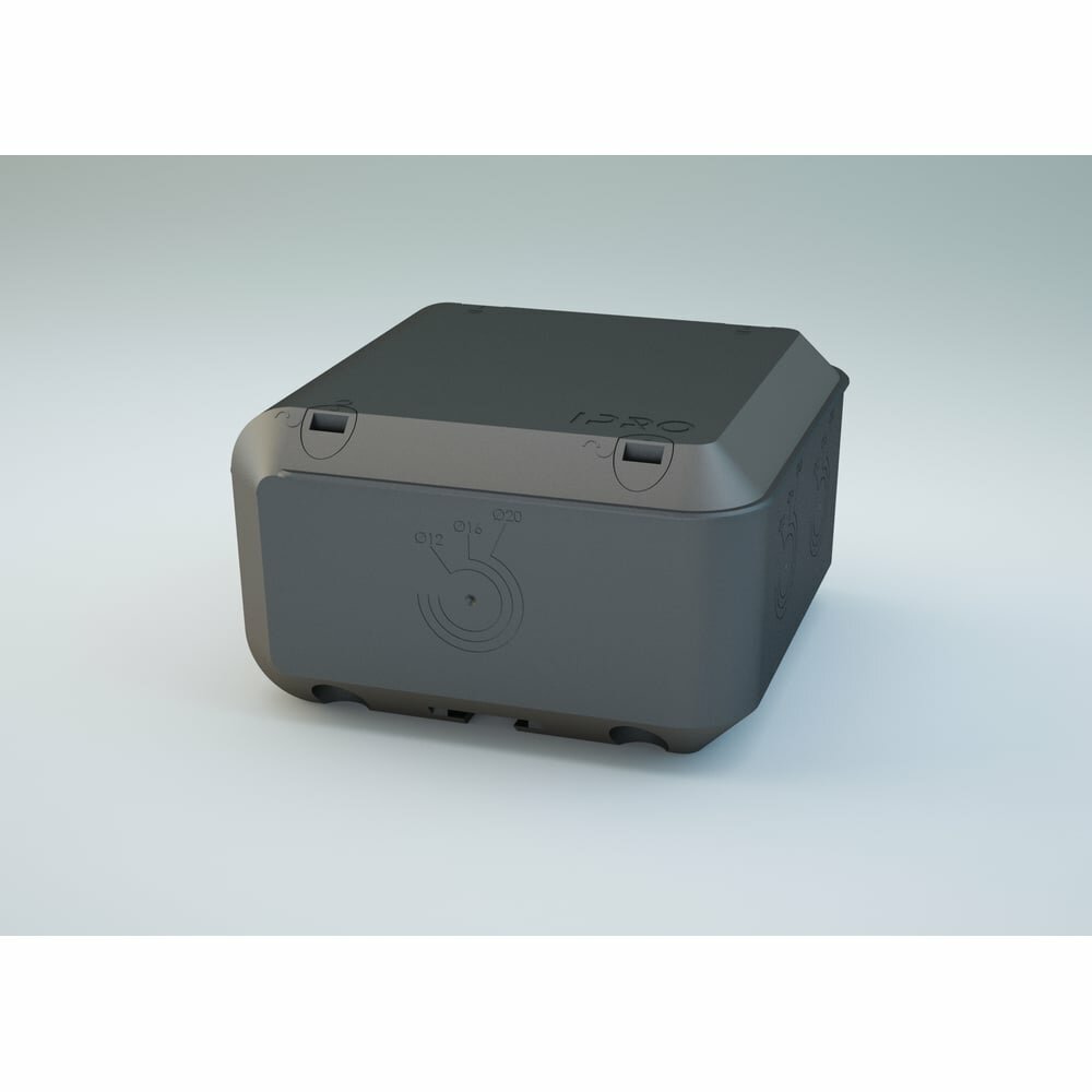 Распределительная коробка IPRO р100 ip67 черного цвета 12626