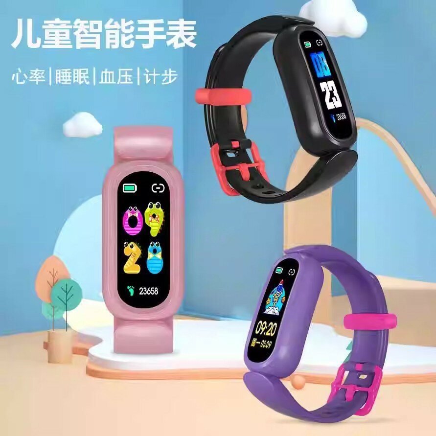 Детский браслет T12 T16 с многофункциональным мониторингом сердечного ритма, уровня кислорода в крови, сна и здоровья, водонепроницаемый спортивный браслет для студентов