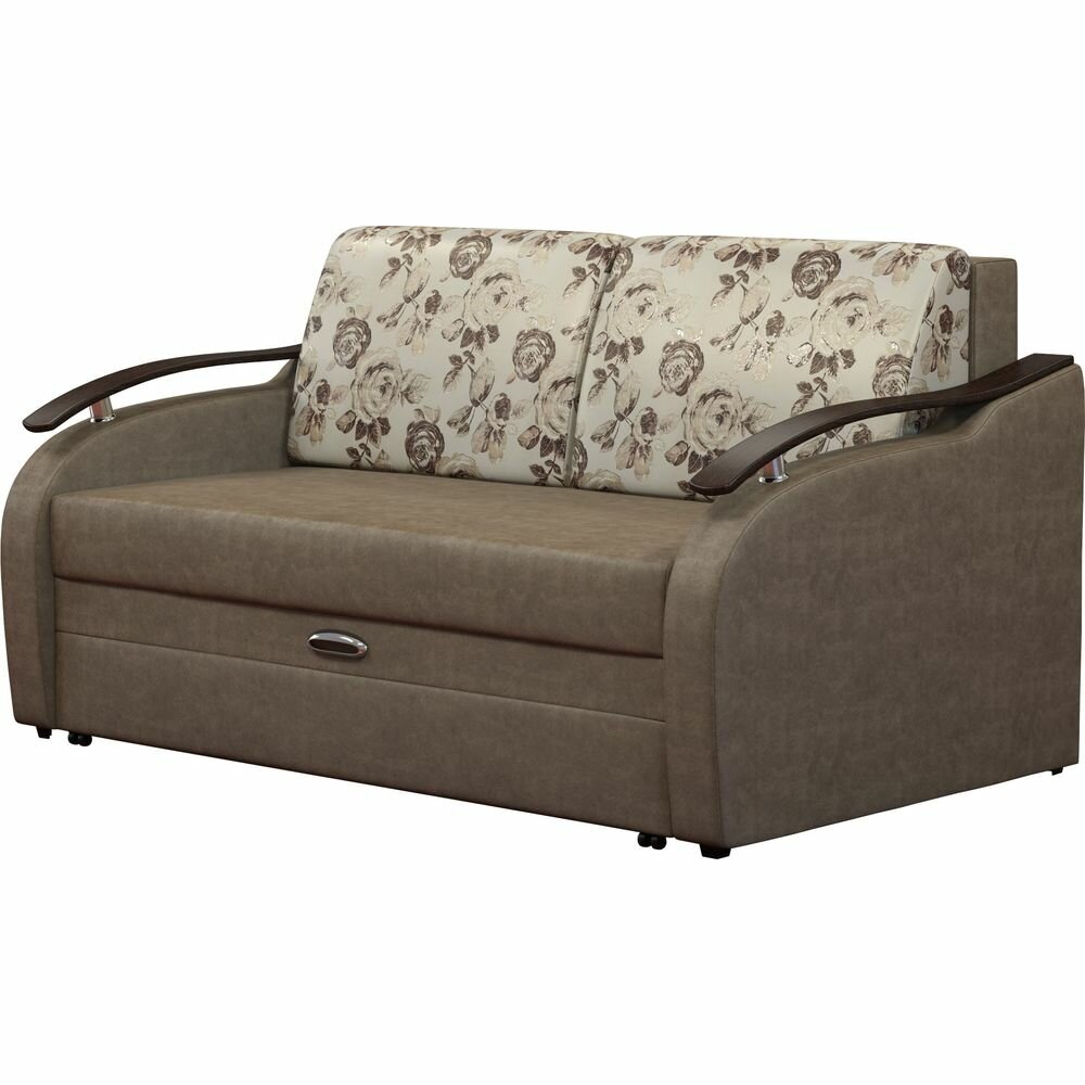 Выкатной диван МебелПром Наташа 140 ДН волна 28