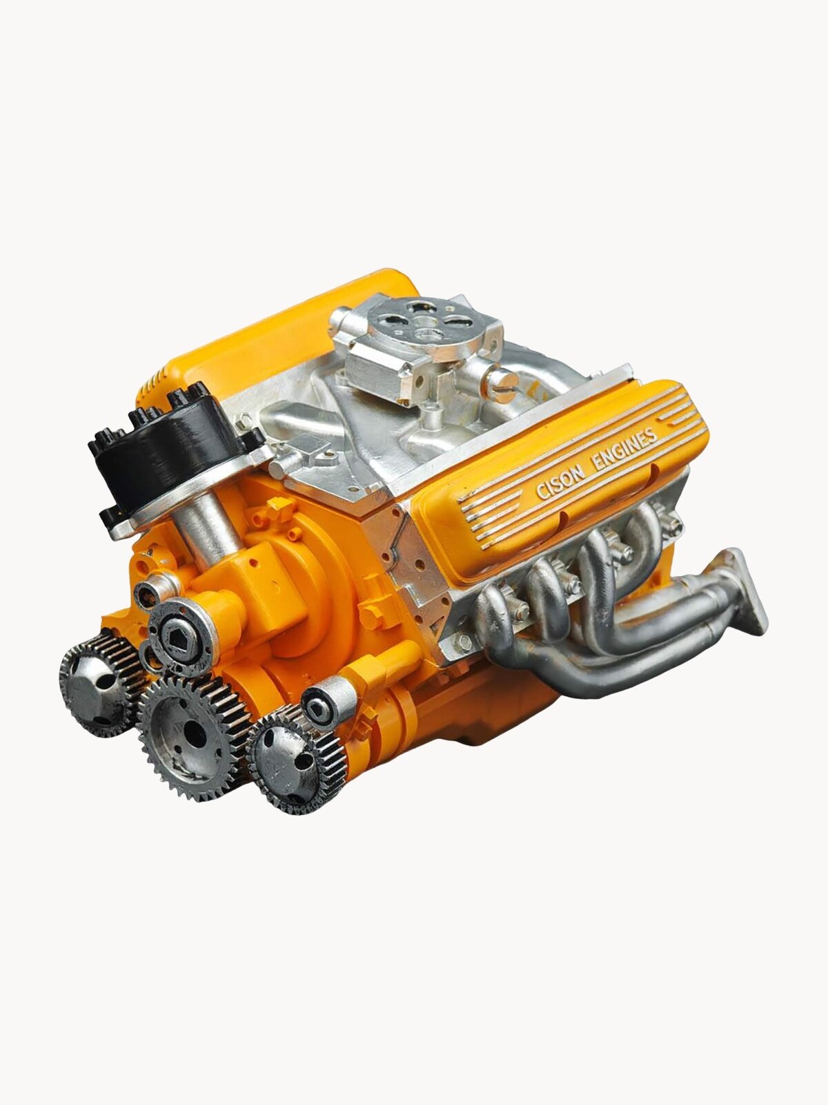 Бензиновый двигатель OHV V8 (1/6 масштаб) 44 см - Детальный конструктор для моделизма