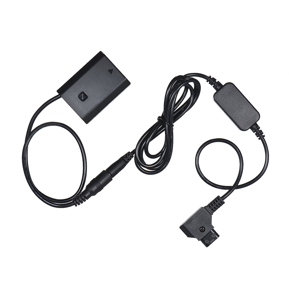 Адаптер DC Coupler Dummy Battery V-mount/ Anton Bauer D-Tap to NP-FZ100 для Sony A7III A9 A7RIII A7SIII, входное напряжение 14-16.8V, выход 8V 2A, размер упаковки 12.5*10*2cm, вес упаковки 74g, в комплект входят 1*DC Coupler, 1*D-Tap Cable