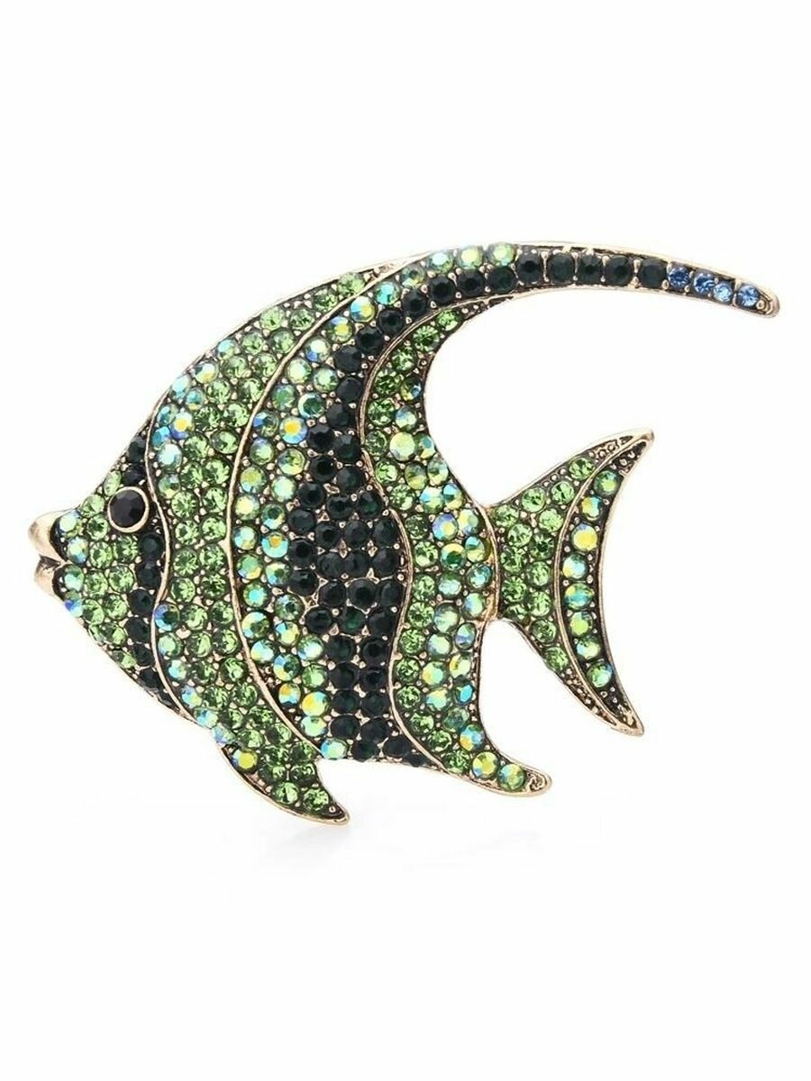 Брошь, стразы