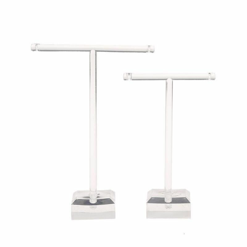 T-образная витрина для ожерелий, браслетов, серёг и колец, Прозрачный - Тип T