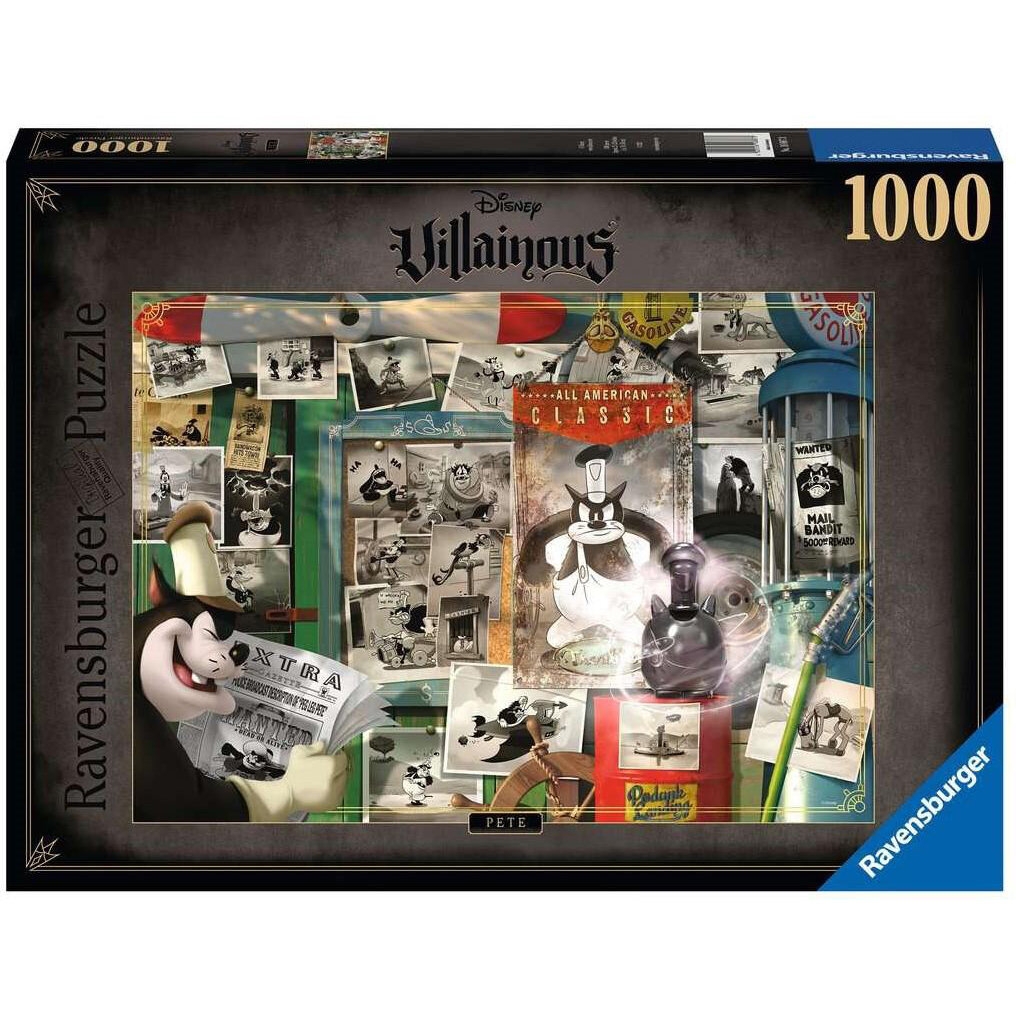 Пазл Ravensburger 1000 Disney Злодеи: Пит, арт.00394, классический
