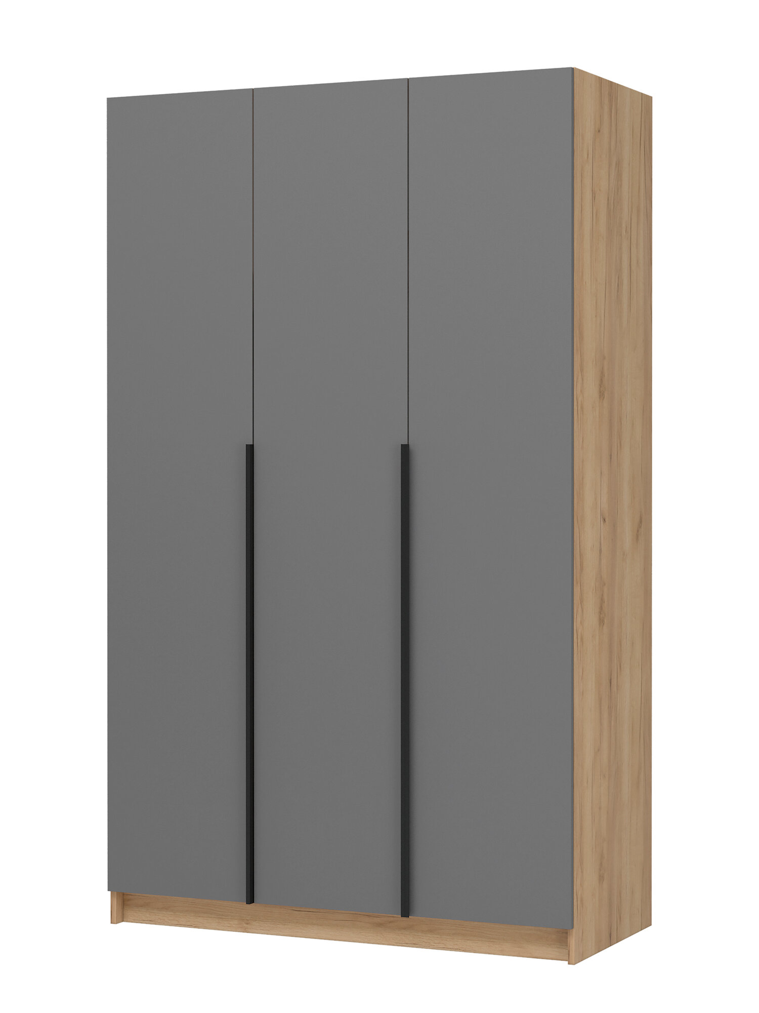 Шкаф трехстворчатый распашной для одежды, размеры 120х200х55 см, Лион ШК-02