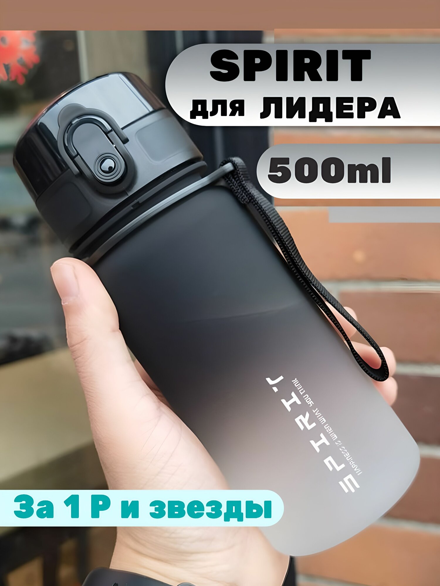 Спортивная бутылка для воды SPIRIT, 500 мл