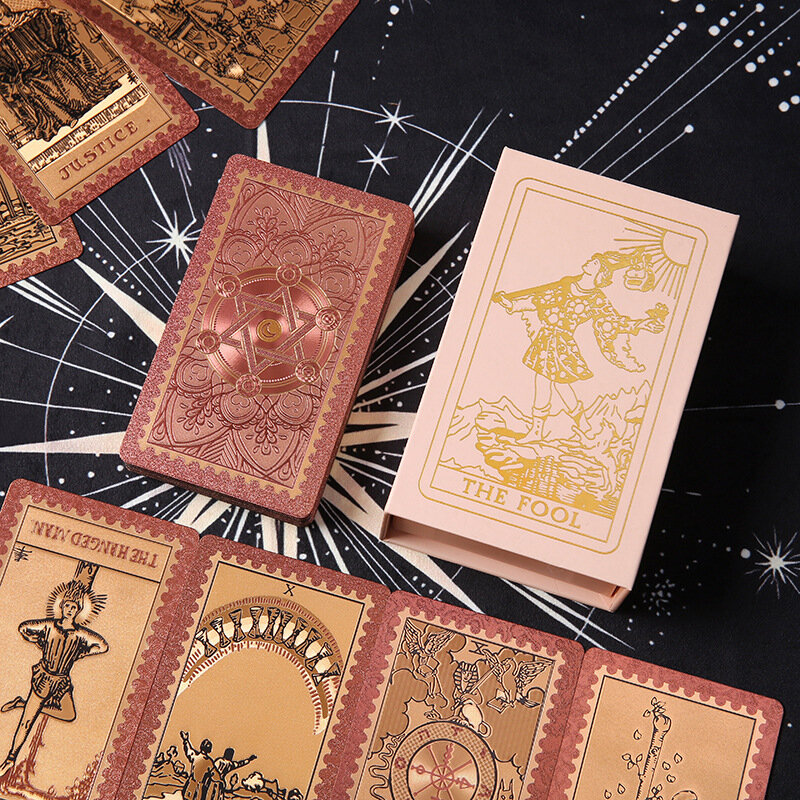Кросс-бордерные популярные карты Таро, оригинальный полный набор карт Таро, PET водонепроницаемые карты для настольных игр, настраиваемые карты Таро