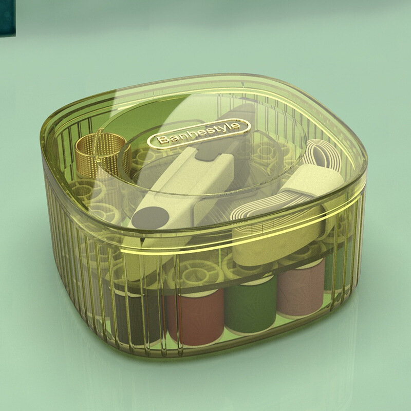 Легкая роскошь для дома, маленькая швейная коробка, набор для ручного шитья, портативное хранение для студентов, многофункциональный