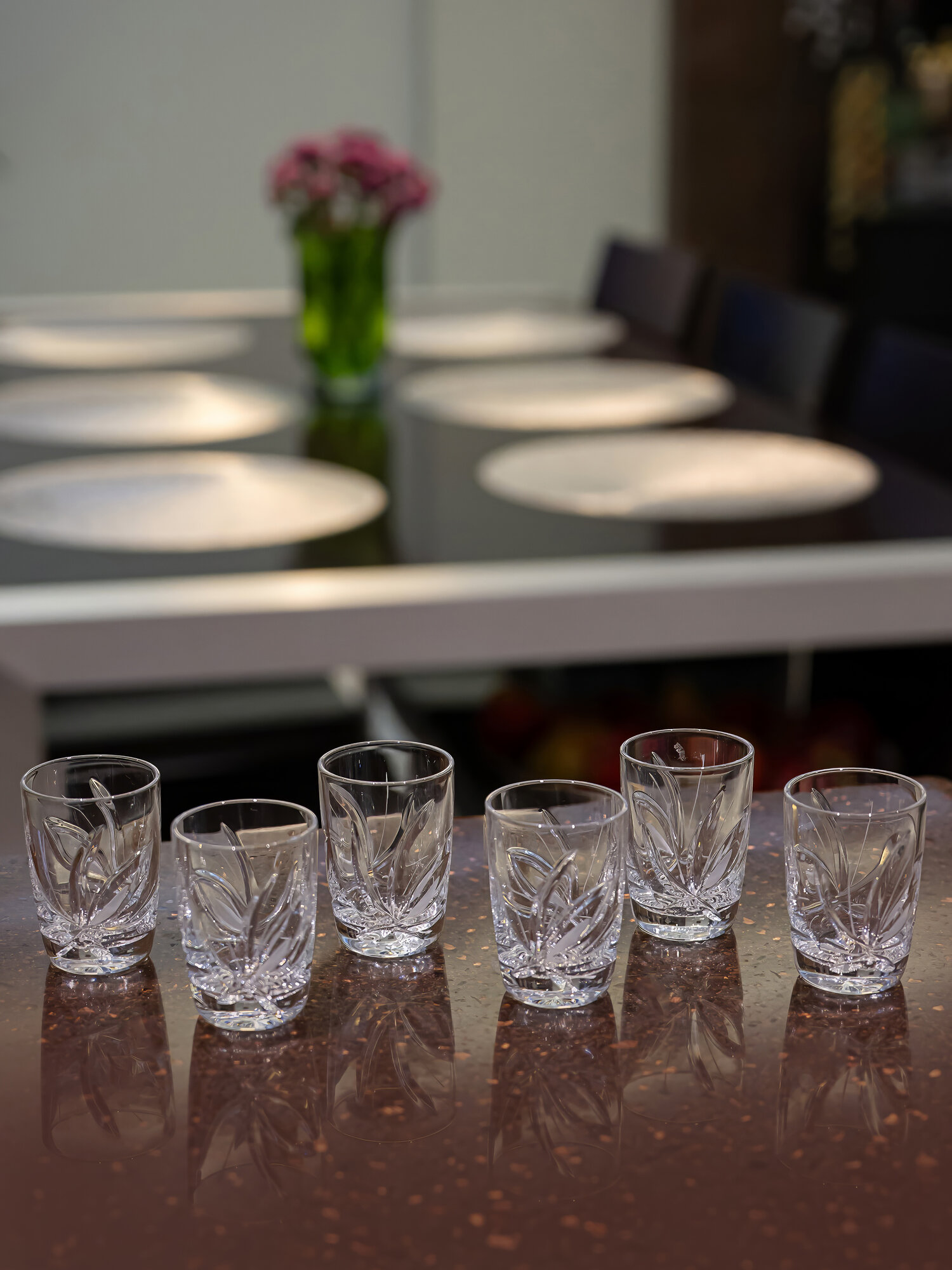 Хрустальные стопки для водки / ликера / коньяка 35 мл, набор 6 шт, Неман 900/43, 4189/35гр