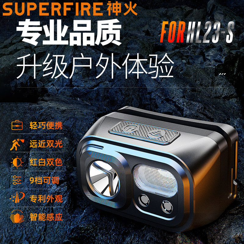 SupFire HL23-S Индукционная Головная Лампа 5 Вт 2000 мАч Батарея 7-24 Часа Работы для Ночной Рыбной Ловли и Рабочего