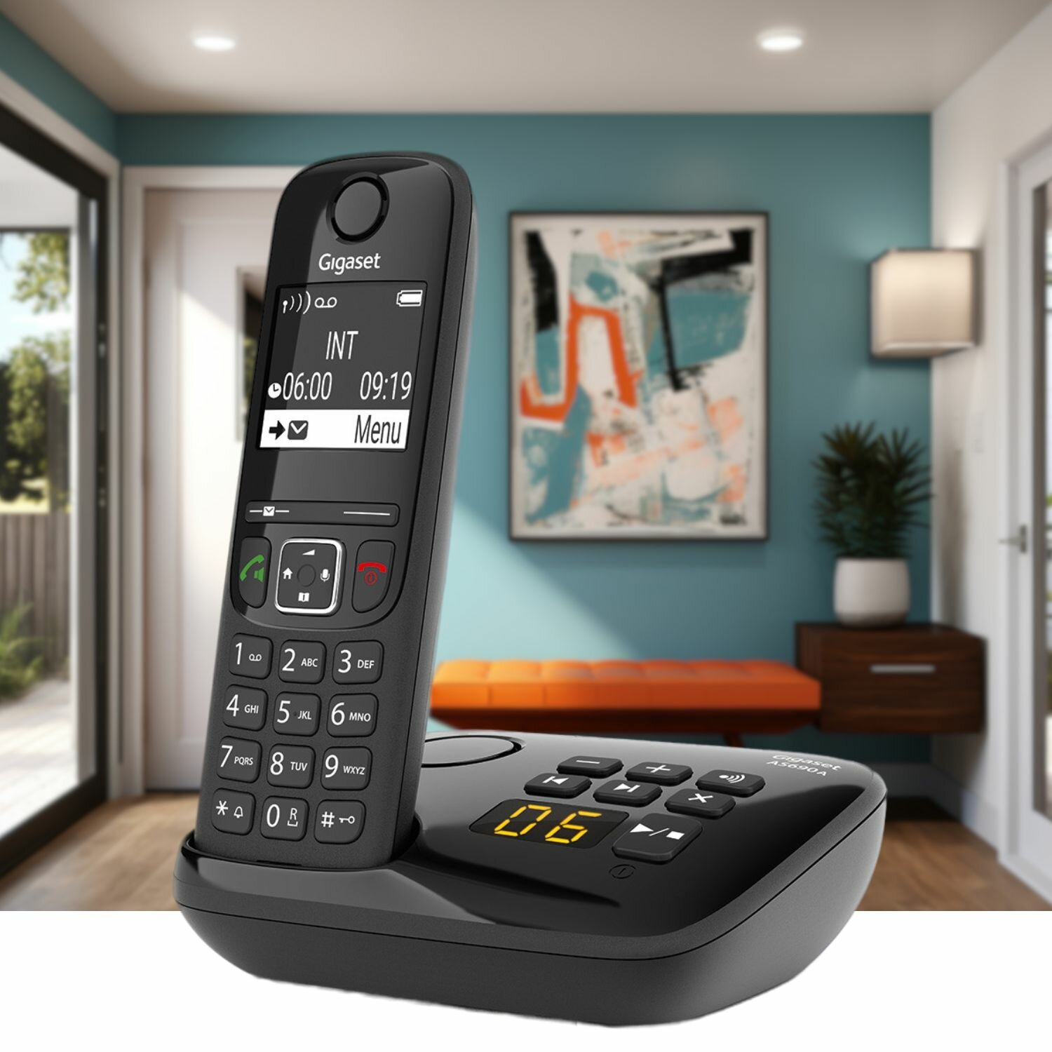 Радиотелефон Gigaset AS690A Black