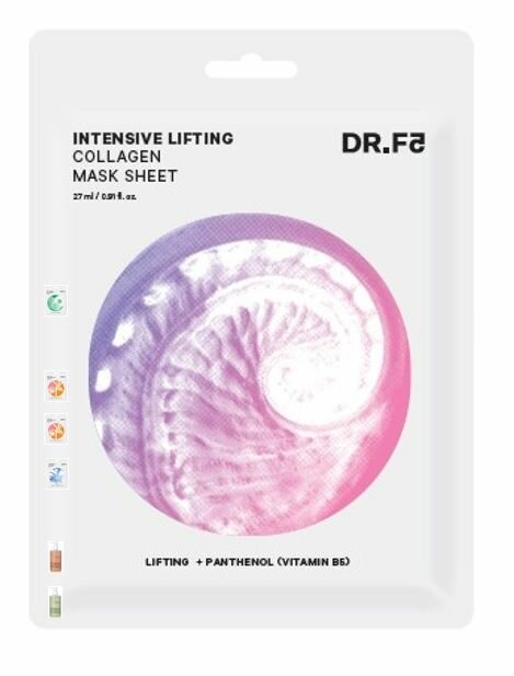 DR. F5 Маска для лица 10шт*23г с гидролизованным коллагеном лифтинг, Корея