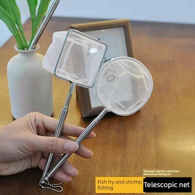 Круглая 3D-сетка для аквариума, 40 см выдвижная, диаметр 10 см, 1 шт для мелких рыб и креветок