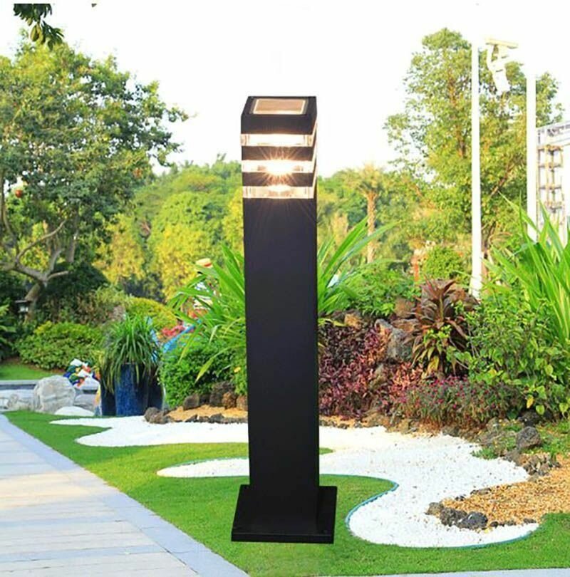 Простой современный квадратный светодиодный уличный водонепроницаемый садовый ландшафтный светильник-