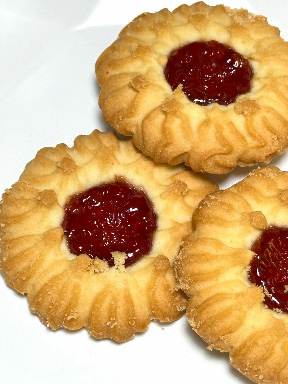 Печенье песочное с вишневым джемом 500гр