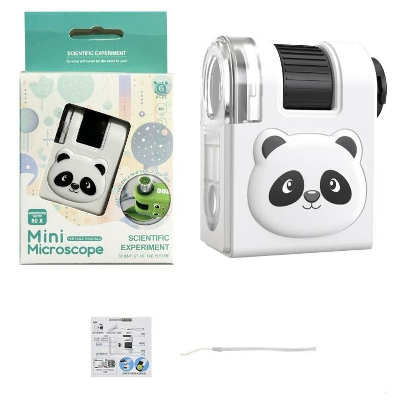 Флуоресцентный портативный микроскоп, Без подставки - Панда