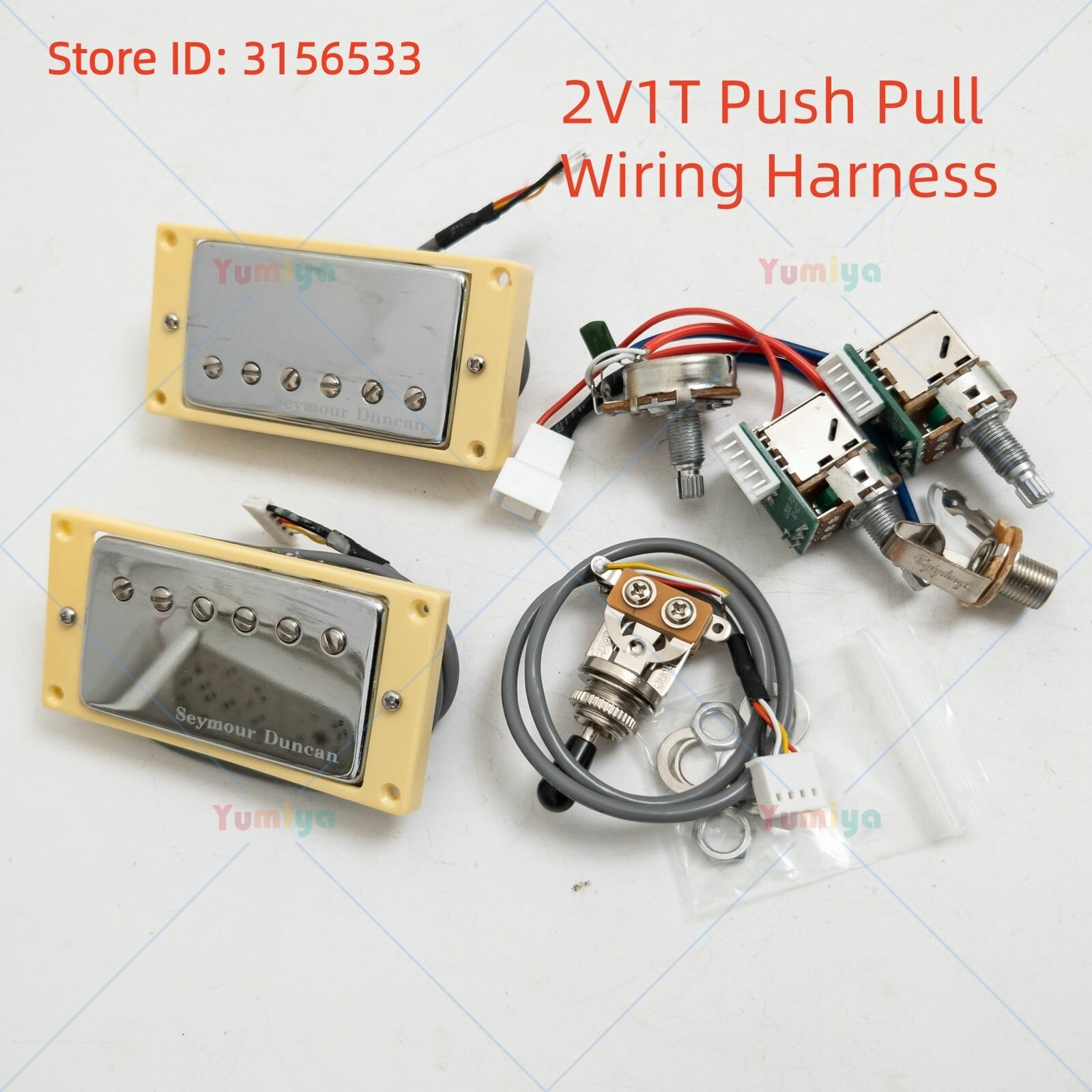 Звукосниматели Seymour Duncan Guitar Humbucker SH1n SH4 4C Zebra/Черный/Белый/хром 2V1T/2V2T Двухтактный жгут проводов