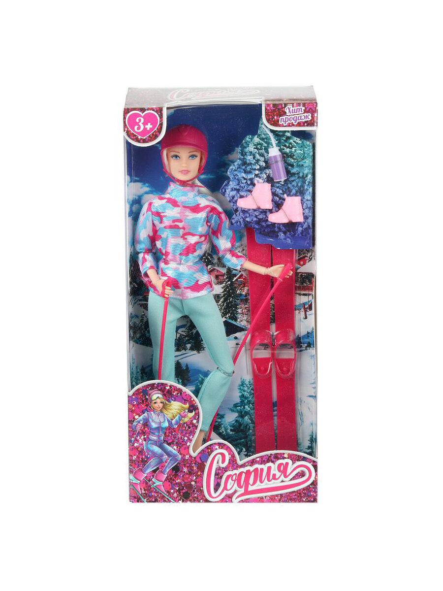 Карапуз Кукла 29 см София с лыжами SSЕТ2-S-JР с 3 лет