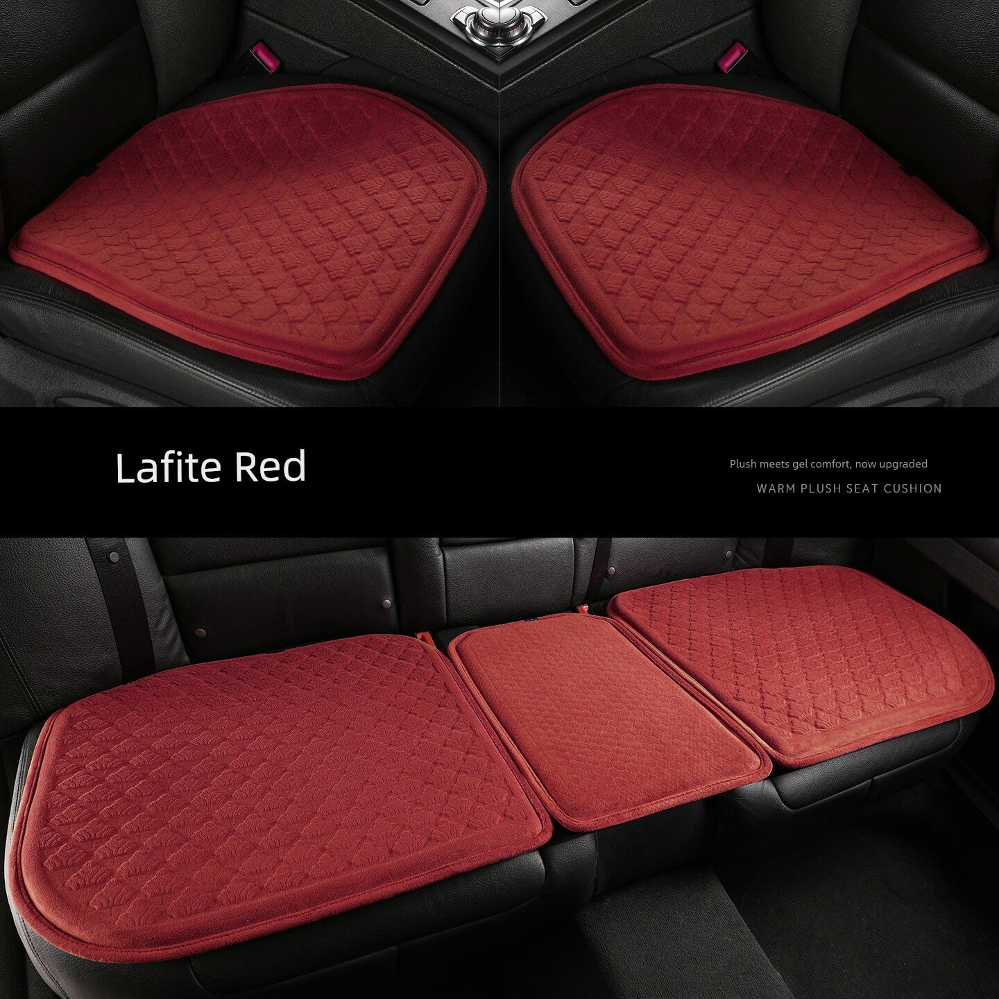 Зимняя утолщенная нескользящая накидка на автомобильное сиденье, фланелевая теплая подушка для сиденья, вентилируемая