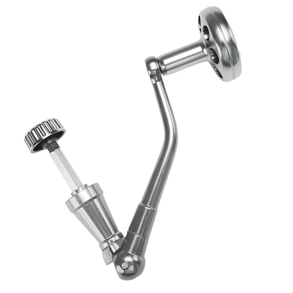 Большая рыболовная катушка из алюминиевого сплава, вращающееся колесо, коромысло, аксессуары для рыболовных снастей-серебристый