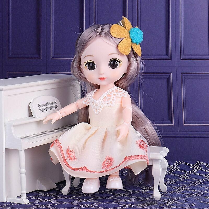 Кукла шарнирная для девочки BJD 16см Новый год День рождение