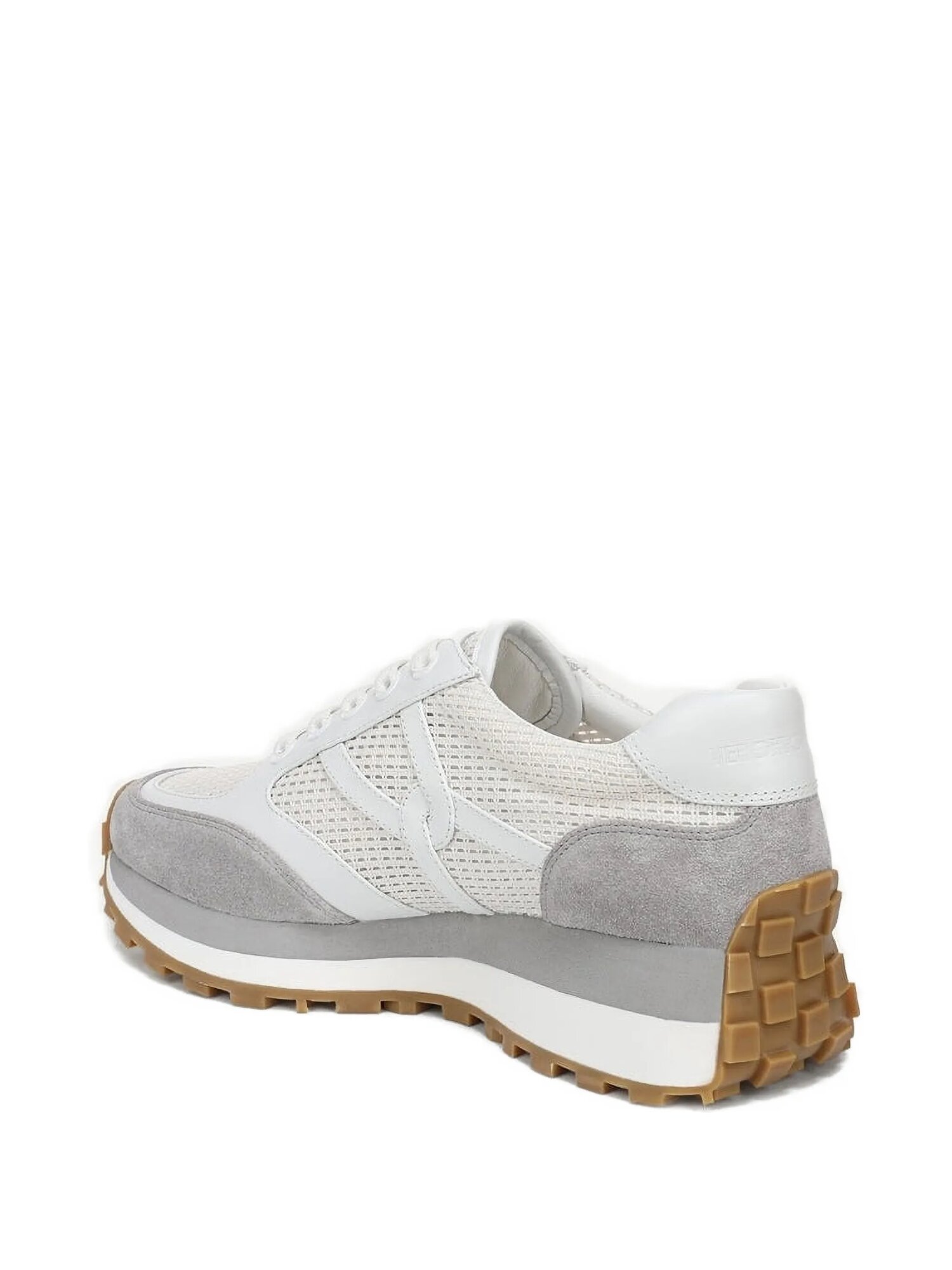 Кроссовки Veronica Beard Grey panelled trainers, размер 9.5, бежевый/белый — фото 1