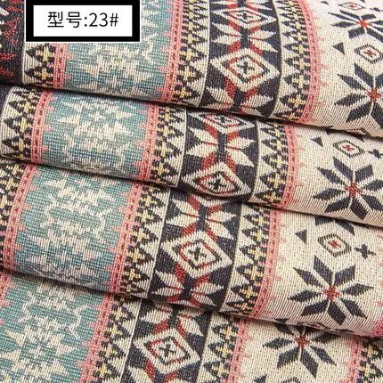 Богемная ткань с этническим узором, 1x1.5 м, Коричневый, yyqj001