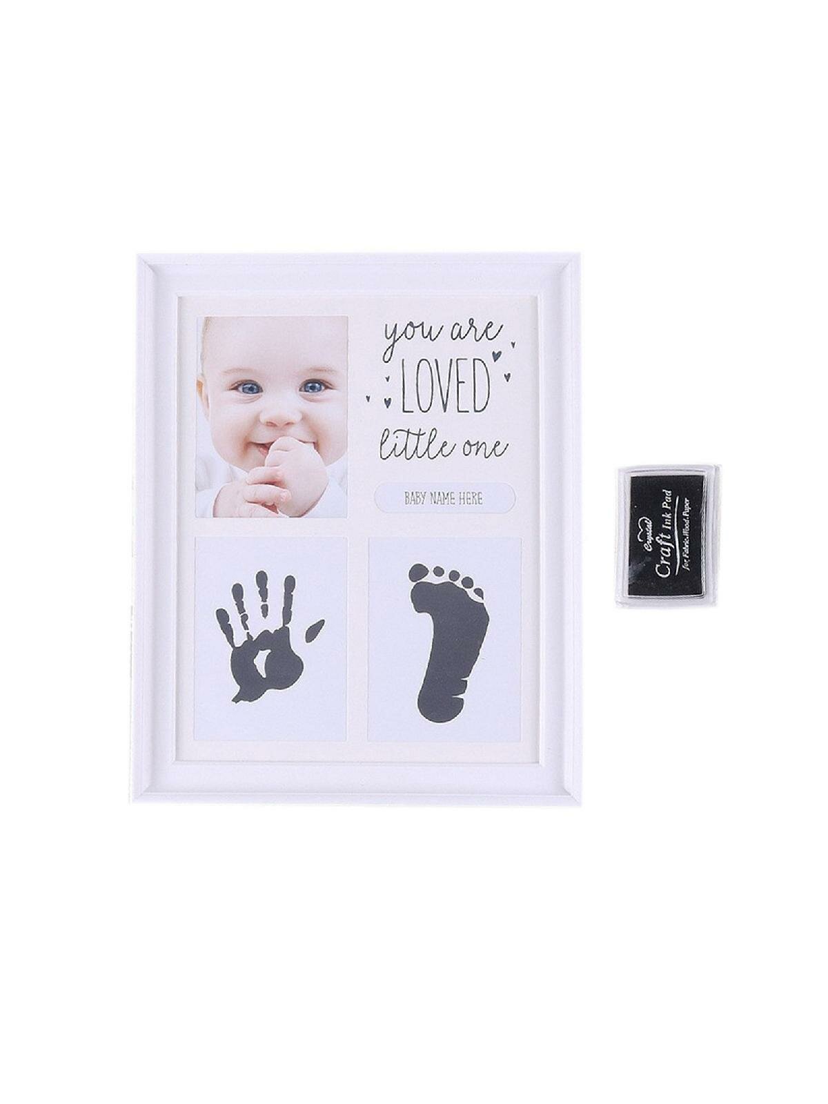 Рамка для фотографий ребенка, фоторамка с отпечатком руки на память, декор детской комнаты