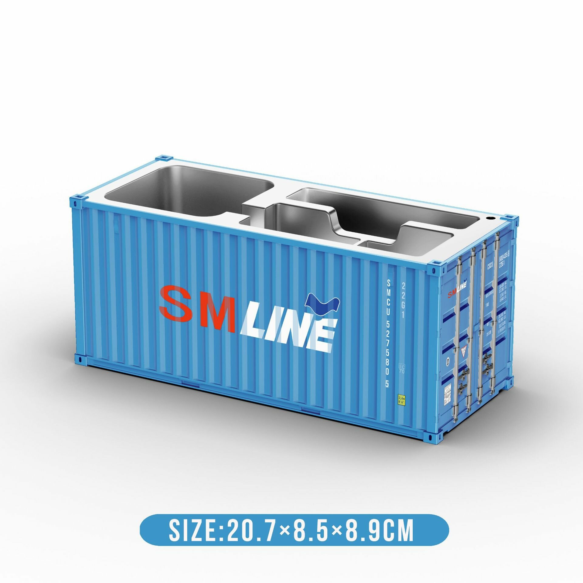 Простая модель контейнера с опциональной печатью логотипа, многофункциональный держатель для ручек, подарочная коробка для хранения канцелярии