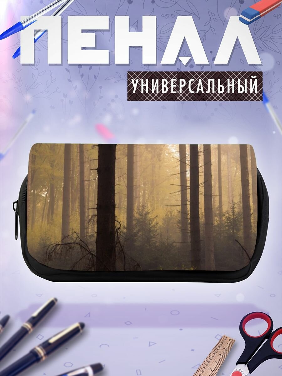 Школьный пенал лес дерево