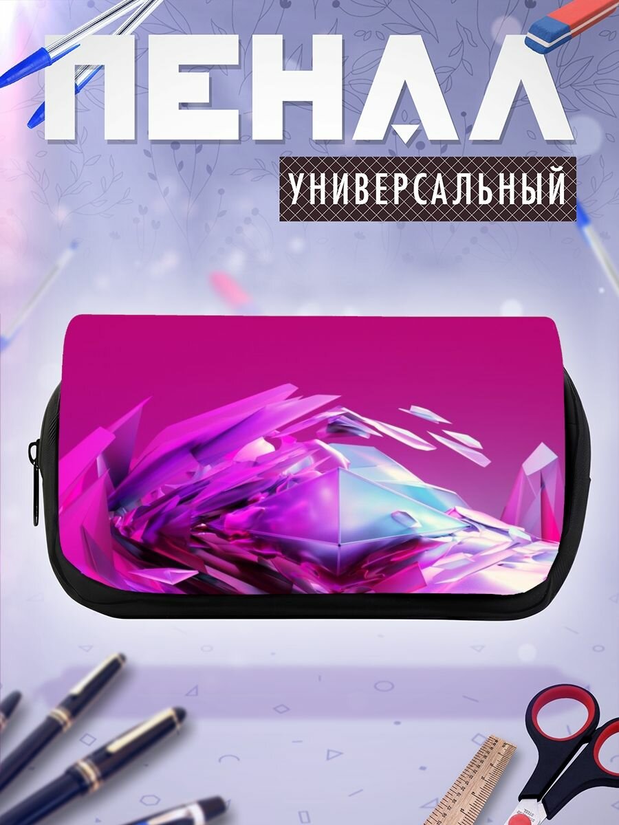 Пенал косметичка конфета розовый