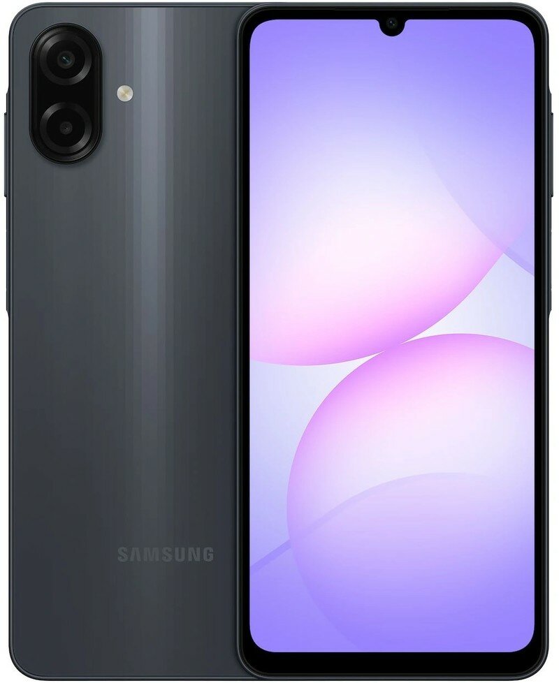 6.7" Смартфон Samsung Galaxy A07 4/64Gb, SM-A075F, IPS, 90Гц, 5000мAч, черный