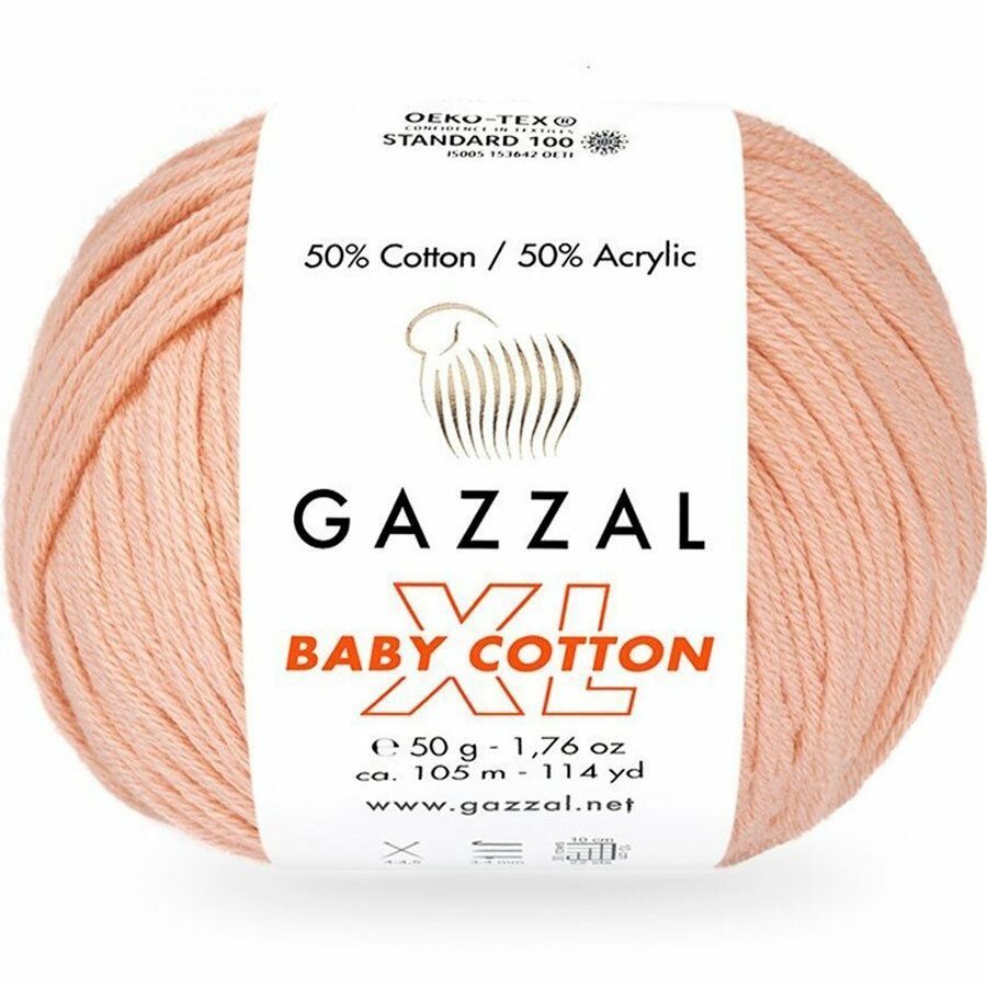 Пряжа Gazzal BABY COTTON XL 3412 само (5 мотков)