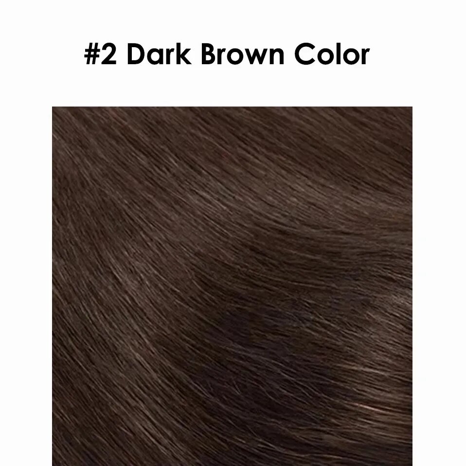 Топпер из натуральных волос Dark Brown 16 дюймов 9x9inch, с челкой