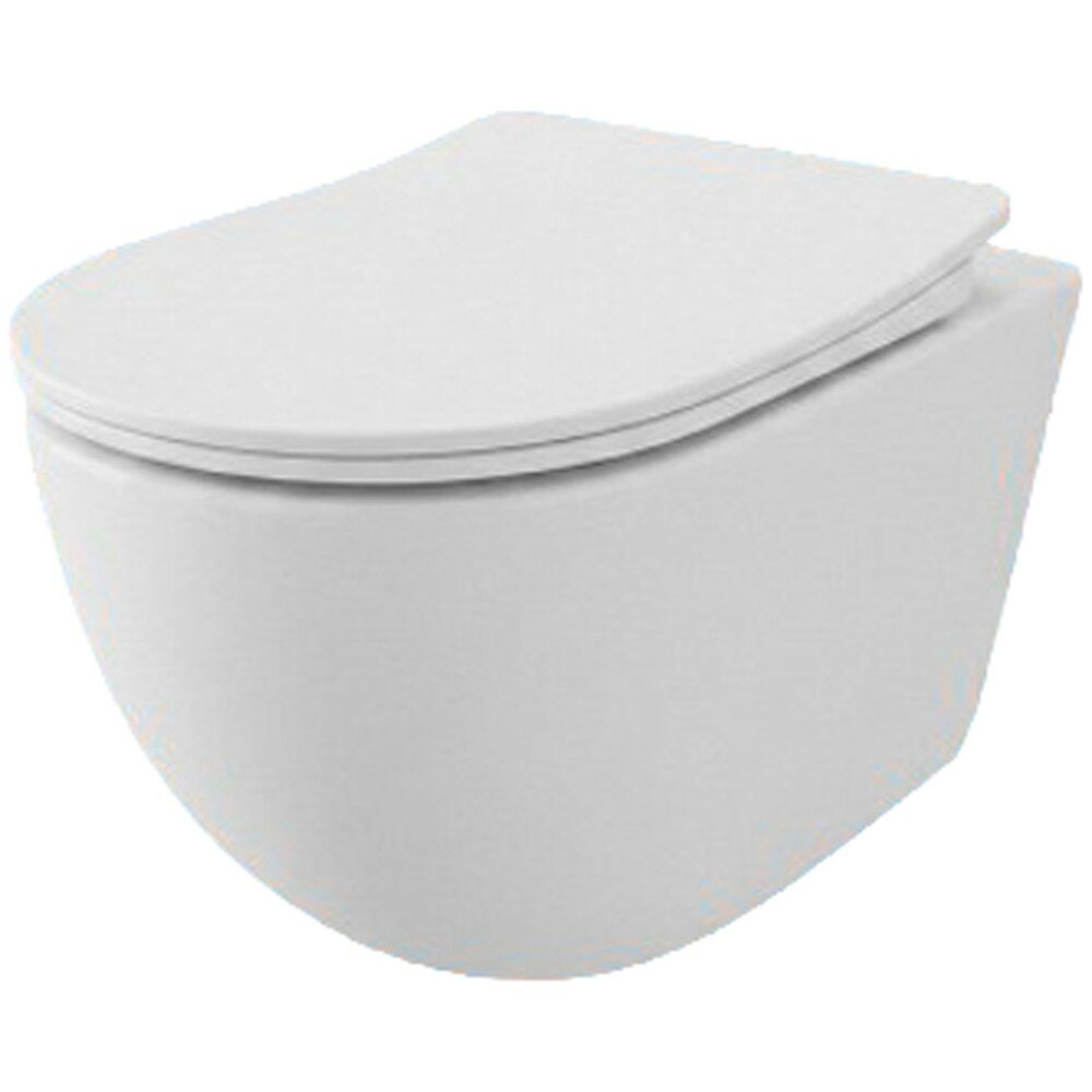 Унитаз подвесной Teymi Lina PP Vortex T40118 безободковый торнадо