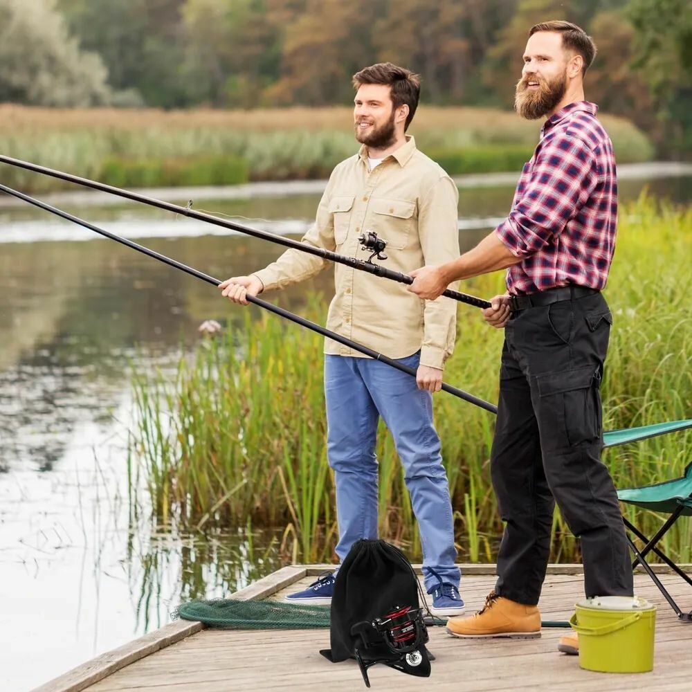 Сумка-органайзер для хранения рыболовных катушек морской рыбалки