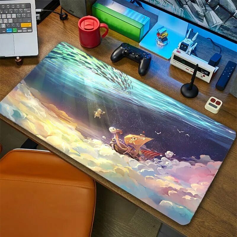 One Piece Коврик для мышки, XXL, зеркальный, коричневый