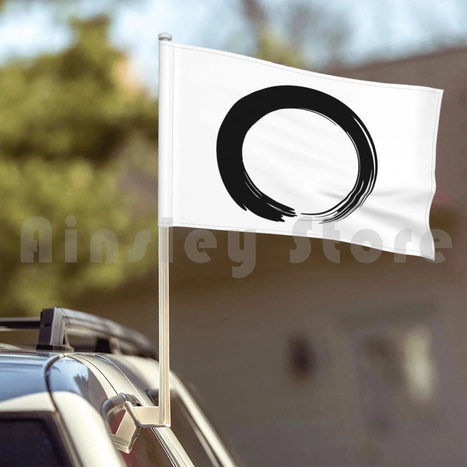 Флаг Enso Circle 12x18in 30x45cm, Car Flag