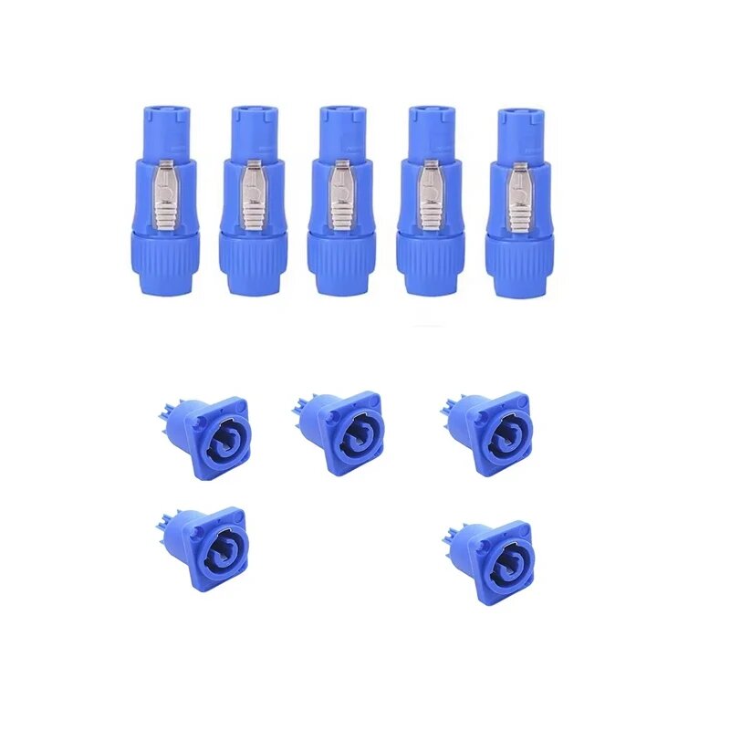 Разъем питания NAC3FCA/NAC3FCB, синий, 20A, 250V, 5 шт.