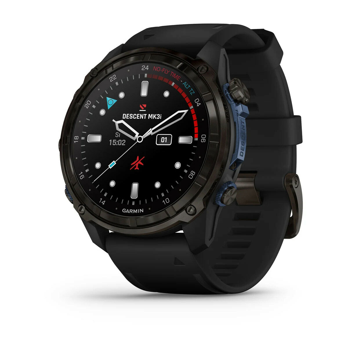 Умные часы Garmin Descent MK3i 51mm carbon grey black band