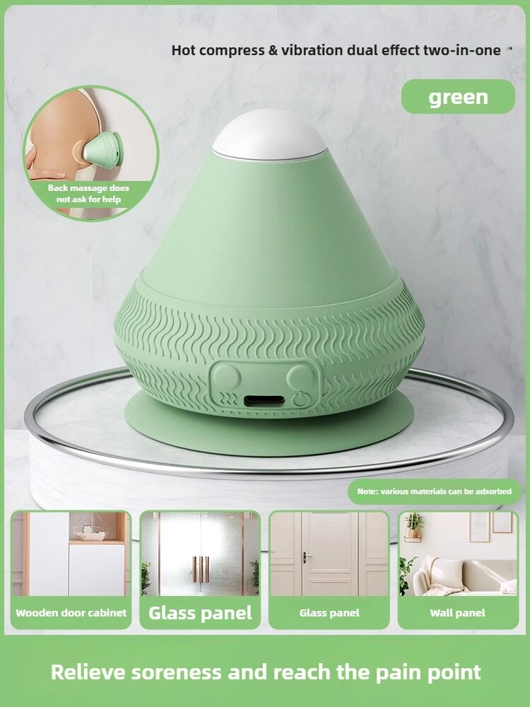 Вибрирующий массажер Dawndesslo для шеи Green