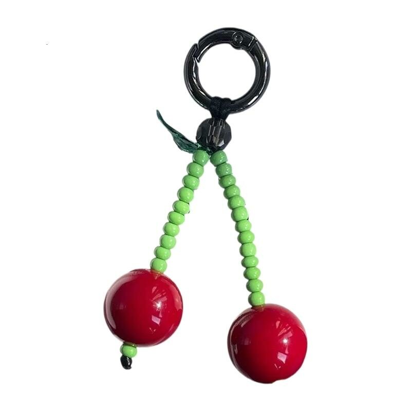 Брелок-вишенка, красный