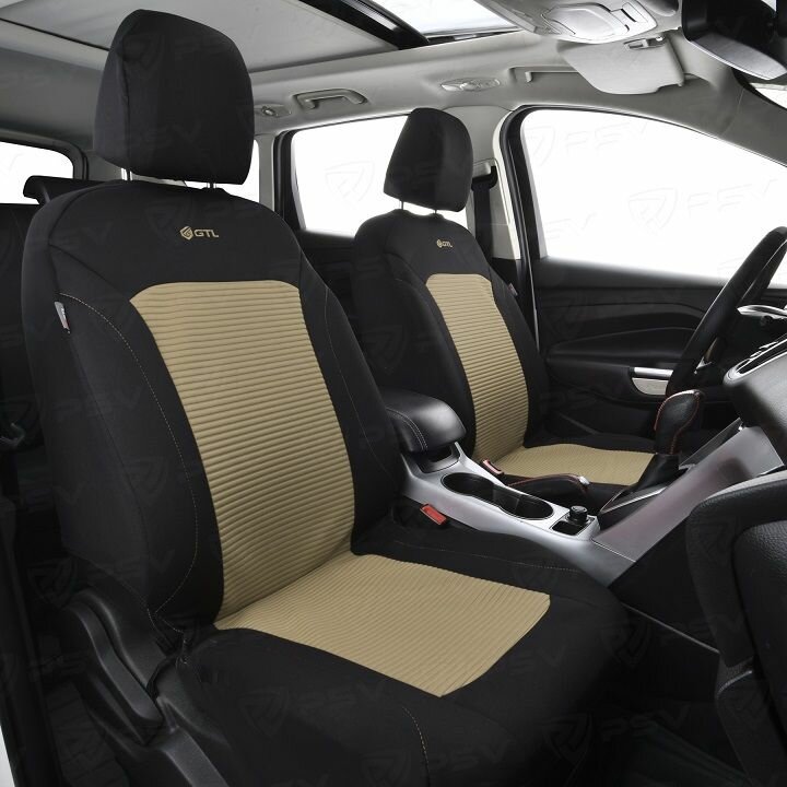 Чехлы авто универсальные PSV Labirint Бежевый полиэстер вакуумная упаковка 136324