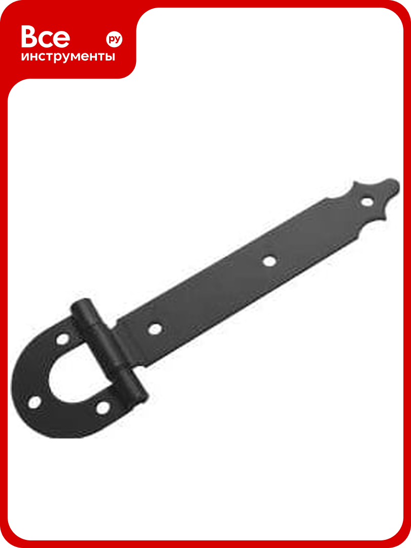 Петля-стрела усиленная DOMART ПСУ-300 (толщ. 5 мм) черный 4660015162450