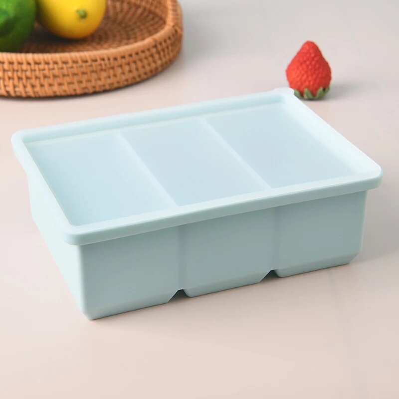 Силиконовые формы для льда Giant 3 кубика A-Blue