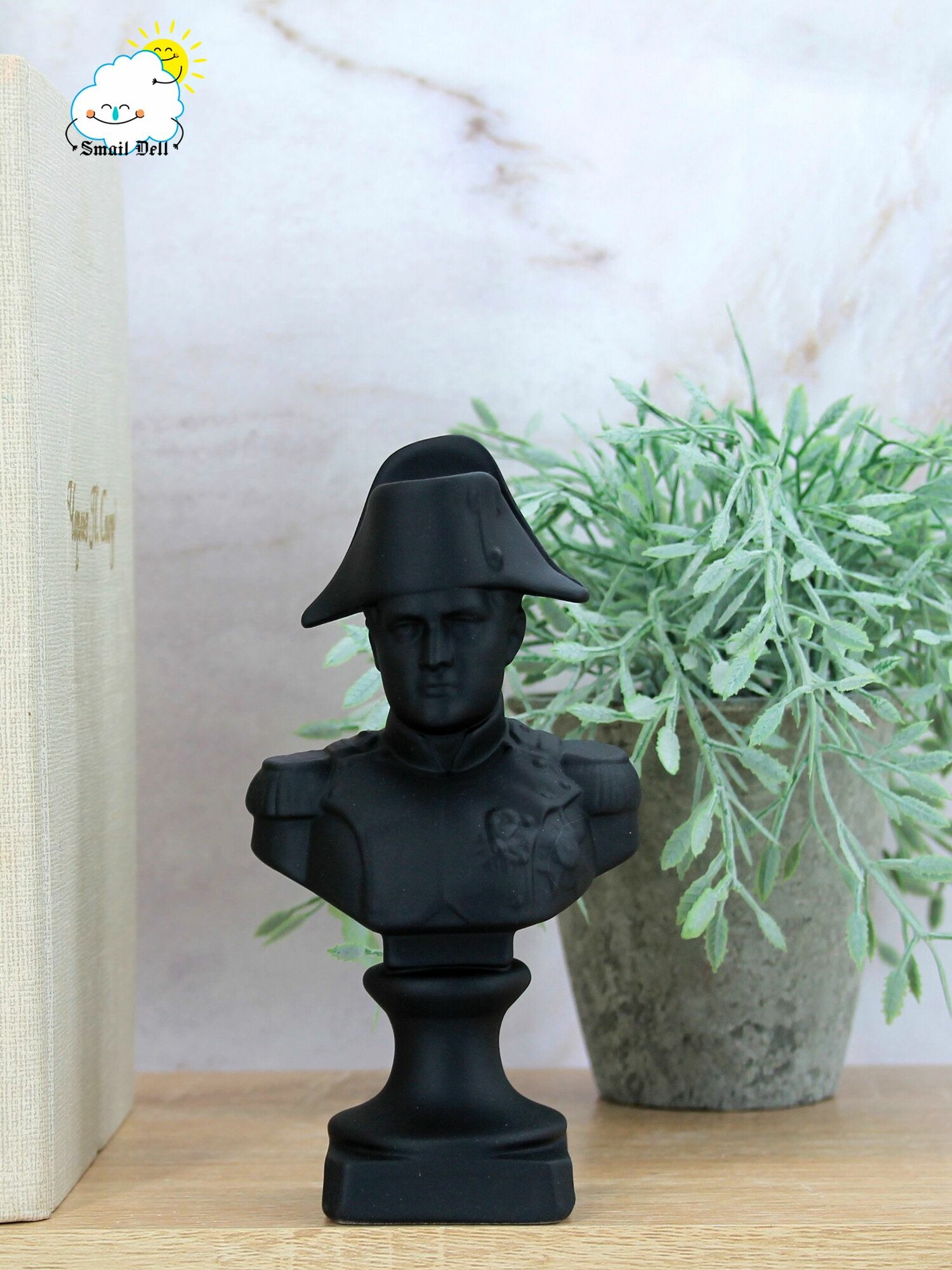 Статуэтка Бюст Наполеон 14 см гипс, цвет черный матовый