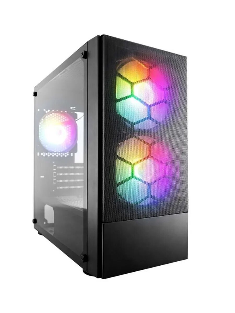 Корпус FIREBASE X4-M X4-M-BK-2F1P-1F1 черный