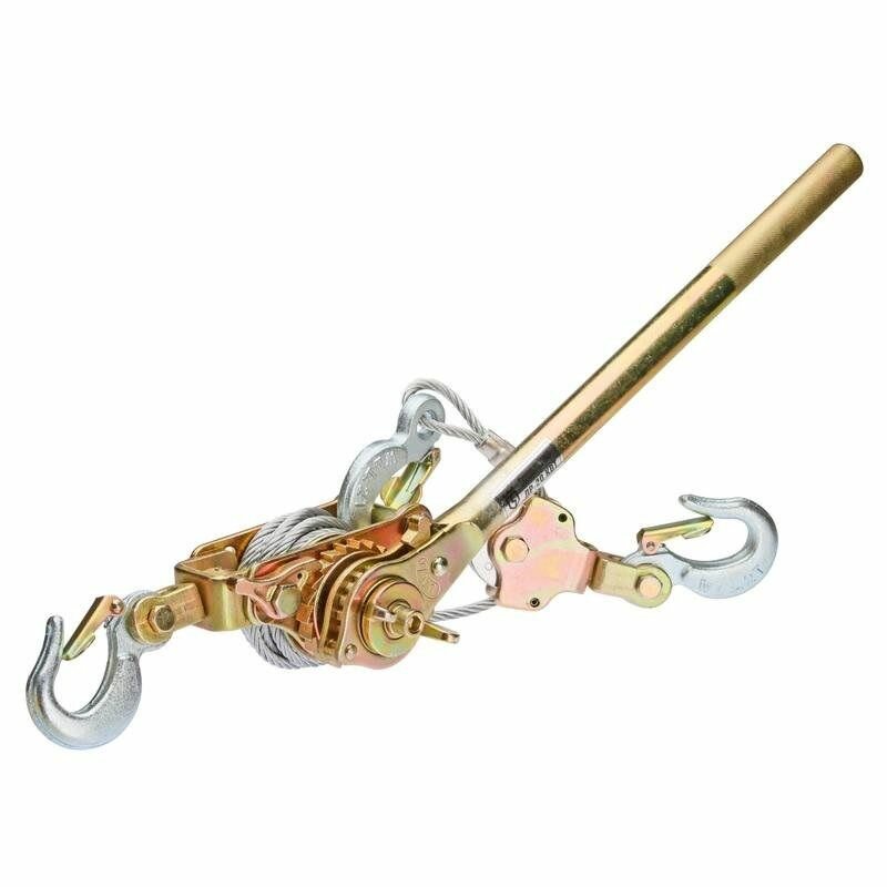 Лебедка КВТ ручная, ЛР-20, серия профи, стальной корпус